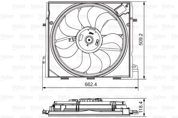 Ventilator hladnjaka VALEO 696873