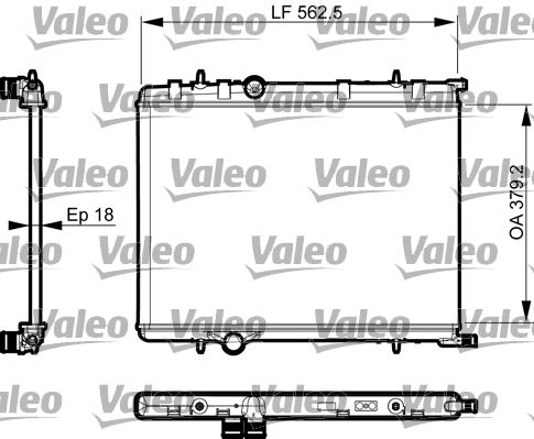 Hladnjak, hlađenje motora VALEO 735496