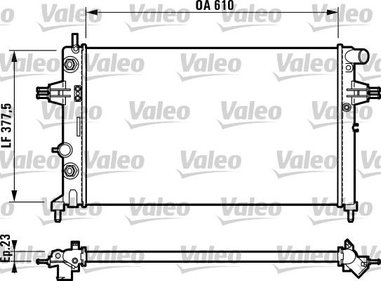 Hladnjak, hlađenje motora VALEO 732549