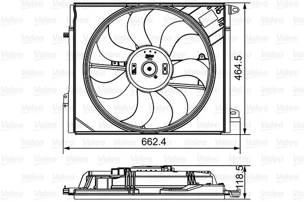Ventilator hladnjaka VALEO 696881