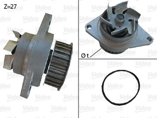 Pumpa za vodu, hlađenje motora VALEO 506385