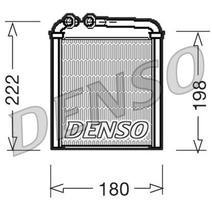 Mali hladnjak, grejanje kabine DENSO DRR32005