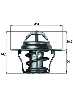 Termostat, rashladna tečnost MAHLE TX 4 87D