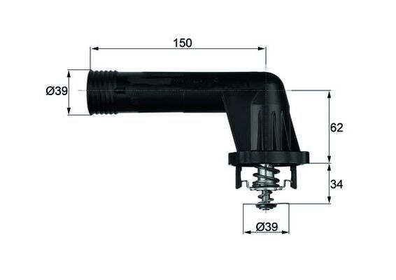 Termostat, rashladna tečnost MAHLE TI 20 95