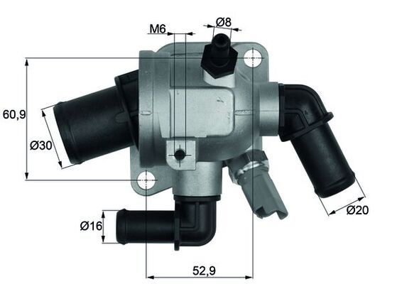 Termostat, rashladna tečnost MAHLE TI 173 88