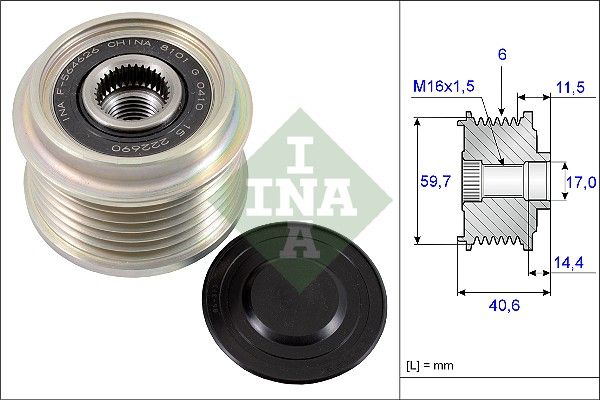 Remenica alternatora Schaeffler INA 535 0227 10