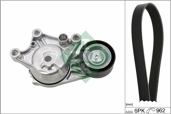 Garnitura klinastog rebrastog kaiša Schaeffler INA 529 0335 10