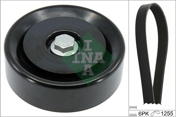 Garnitura klinastog rebrastog kaiša Schaeffler INA 529 0496 10
