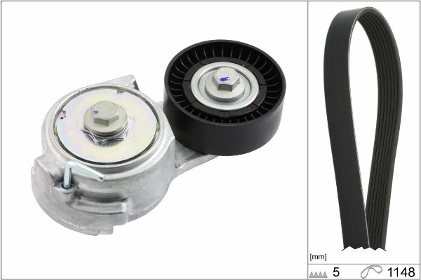 Garnitura klinastog rebrastog kaiša Schaeffler INA 529 0013 10