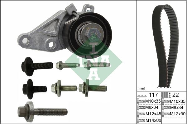 Komplet zupčastog kaiša Schaeffler INA 530 0140 10