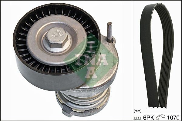Garnitura klinastog rebrastog kaiša Schaeffler INA 529 0084 10