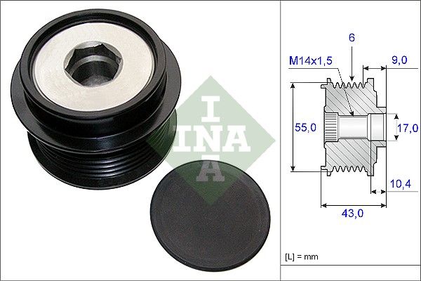 Remenica alternatora Schaeffler INA 535 0208 10