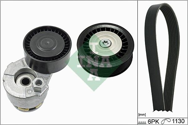 Garnitura klinastog rebrastog kaiša Schaeffler INA 529 0165 10