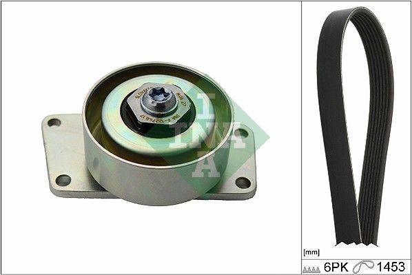 Garnitura klinastog rebrastog kaiša Schaeffler INA 529 0216 10