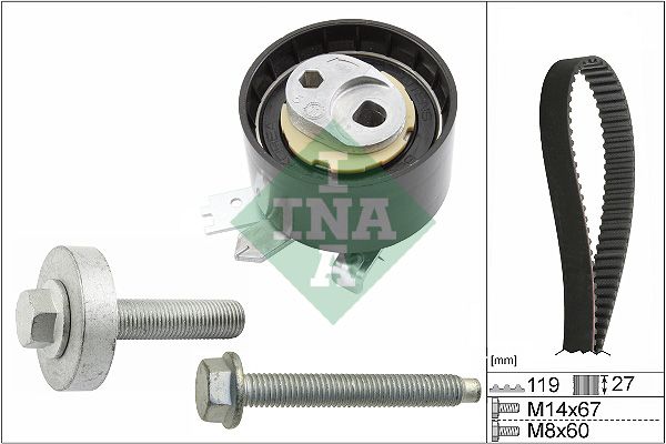 Komplet zupčastog kaiša Schaeffler INA 530 0607 10