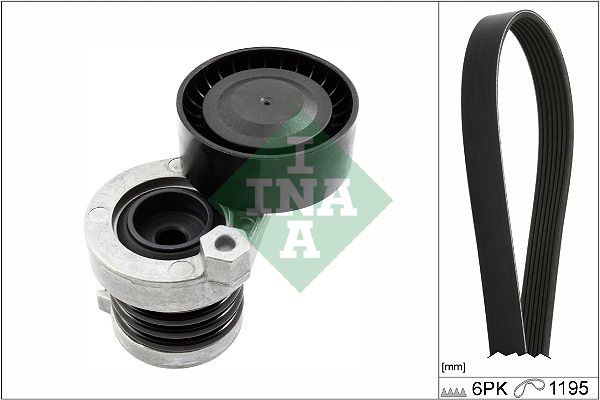 Garnitura klinastog rebrastog kaiša Schaeffler INA 529 0339 10