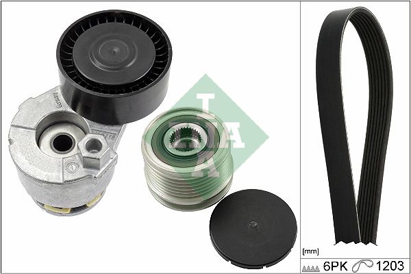Garnitura klinastog rebrastog kaiša Schaeffler INA 529 0009 20
