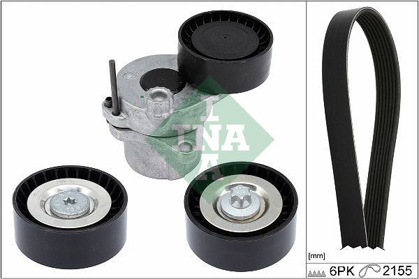 Garnitura klinastog rebrastog kaiša Schaeffler INA 529 0479 10