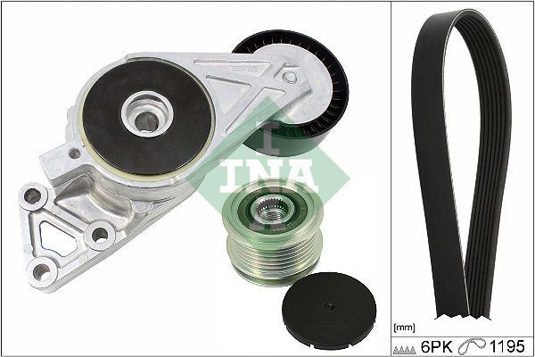 Garnitura klinastog rebrastog kaiša Schaeffler INA 529 0470 20
