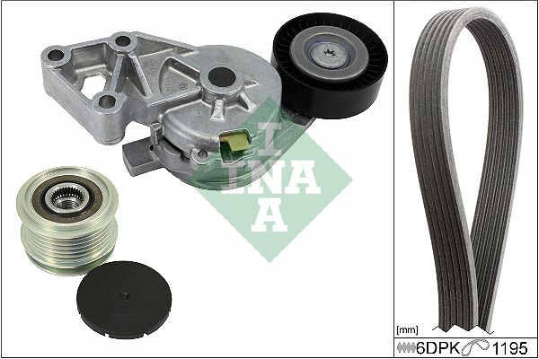 Garnitura klinastog rebrastog kaiša Schaeffler INA 529 0465 20