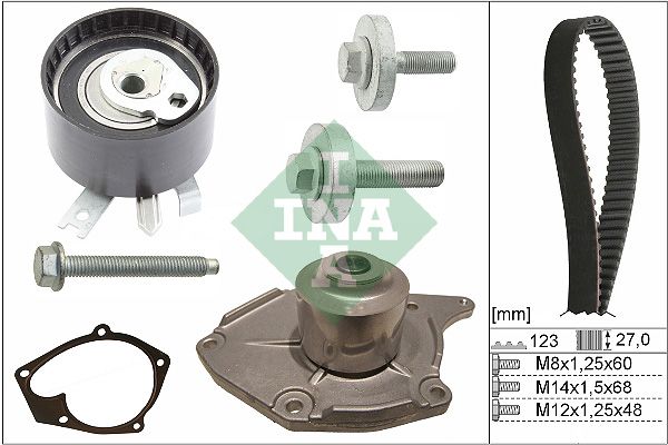 Pumpa za vodu + komplet zupčastog kaiša Schaeffler INA 530 0197 31