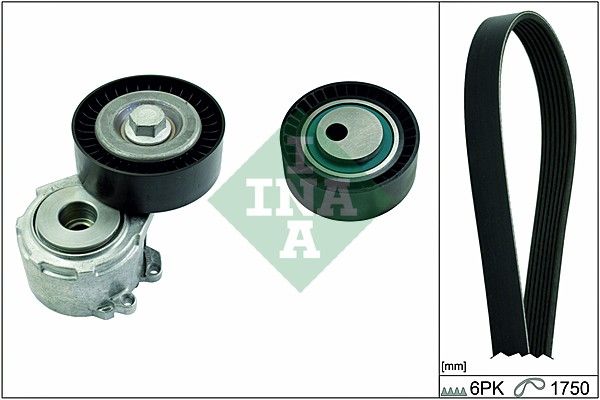 Garnitura klinastog rebrastog kaiša Schaeffler INA 529 0092 10