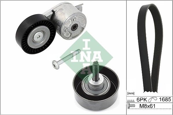 Garnitura klinastog rebrastog kaiša Schaeffler INA 529 0218 10