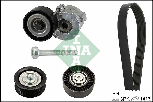 Garnitura klinastog rebrastog kaiša Schaeffler INA 529 0304 10