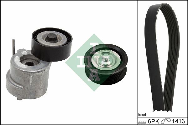 Garnitura klinastog rebrastog kaiša Schaeffler INA 529 0305 10