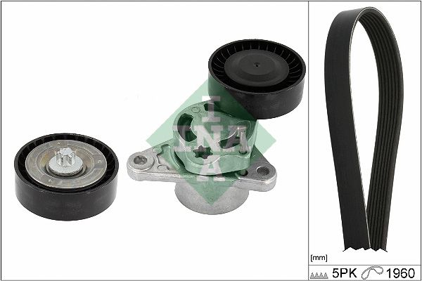 Garnitura klinastog rebrastog kaiša Schaeffler INA 529 0487 10