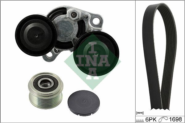 Garnitura klinastog rebrastog kaiša Schaeffler INA 529 0206 20