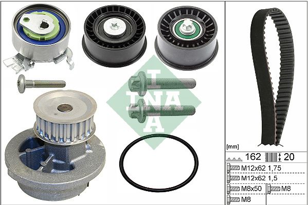 Pumpa za vodu + komplet zupčastog kaiša Schaeffler INA 530 0441 32