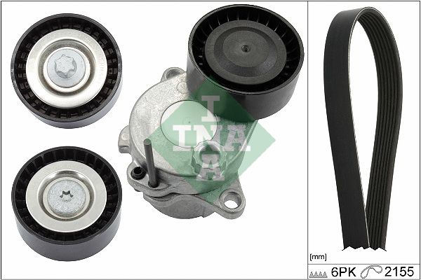 Garnitura klinastog rebrastog kaiša Schaeffler INA 529 0321 10