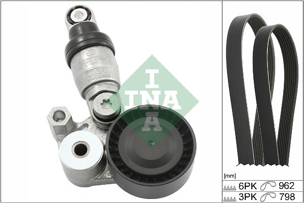 Garnitura klinastog rebrastog kaiša Schaeffler INA 529 0431 10