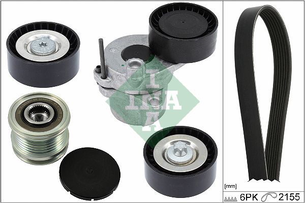 Garnitura klinastog rebrastog kaiša Schaeffler INA 529 0479 20