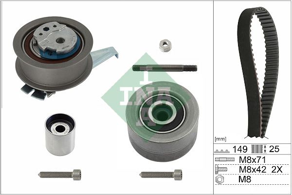Komplet zupčastog kaiša Schaeffler INA 530 0835 10