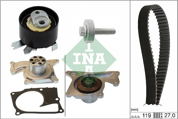 Pumpa za vodu + komplet zupčastog kaiša Schaeffler INA 530 0843 30