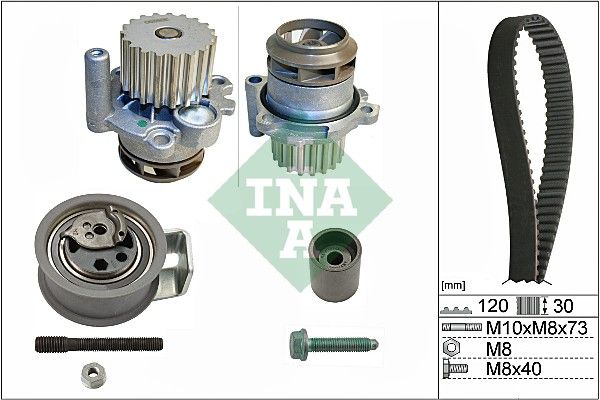 Pumpa za vodu + komplet zupčastog kaiša Schaeffler INA 530 0091 30