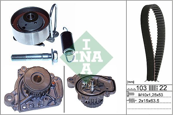 Pumpa za vodu + komplet zupčastog kaiša Schaeffler INA 530 0505 31