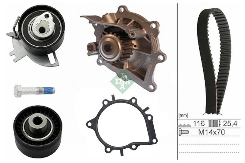 Pumpa za vodu + komplet zupčastog kaiša Schaeffler INA 530 0691 30