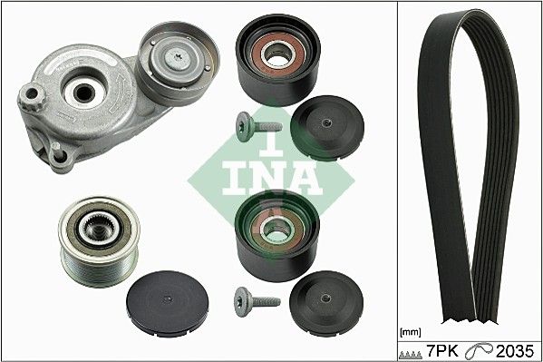 Garnitura klinastog rebrastog kaiša Schaeffler INA 529 0050 21