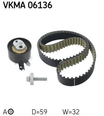 Komplet zupčastog kaiša SKF VKMA 06136