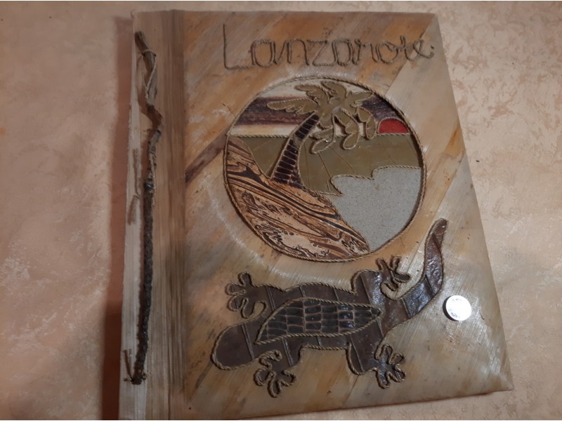 EGZOTIČNI FOTOALBUM"LANZAROTE" UNIKATNE RUČNE IZRADE