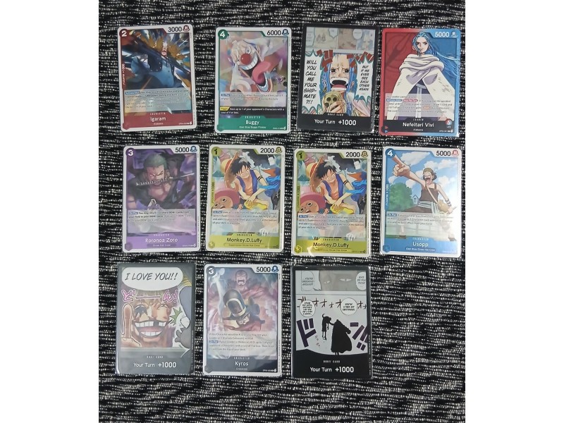 One Piece TCG Rare i DON karte