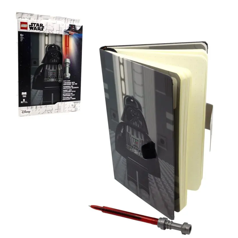 LEGO® Star Wars™ dnevnik Dart Vejder sa gel olovkom u obliku svetlosne sablje