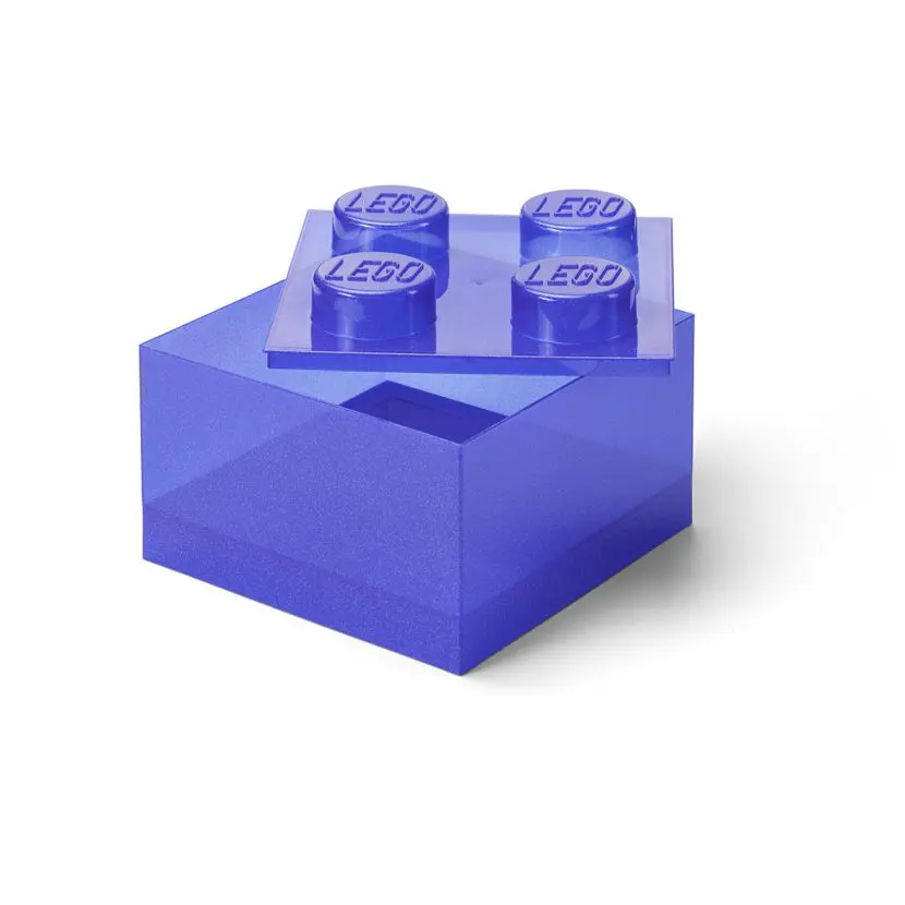 LEGO kutija za odlaganje sa poklopcem (4): Svetlucava ljubičasta