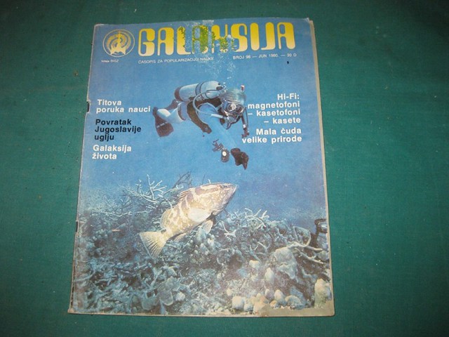 Galaksija br.98 (1980) časopis za popularizaciju nauke