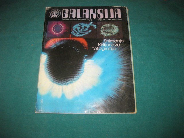 Galaksija br.73 (1978) časopis za popularizaciju nauke