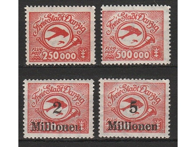Danzig - 1923 - Flugpost, Airmail - MH