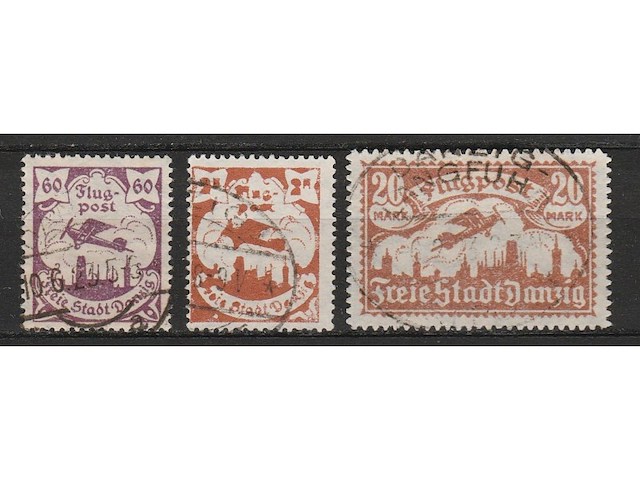 Danzig - 1923 - Flugpost, Airmail